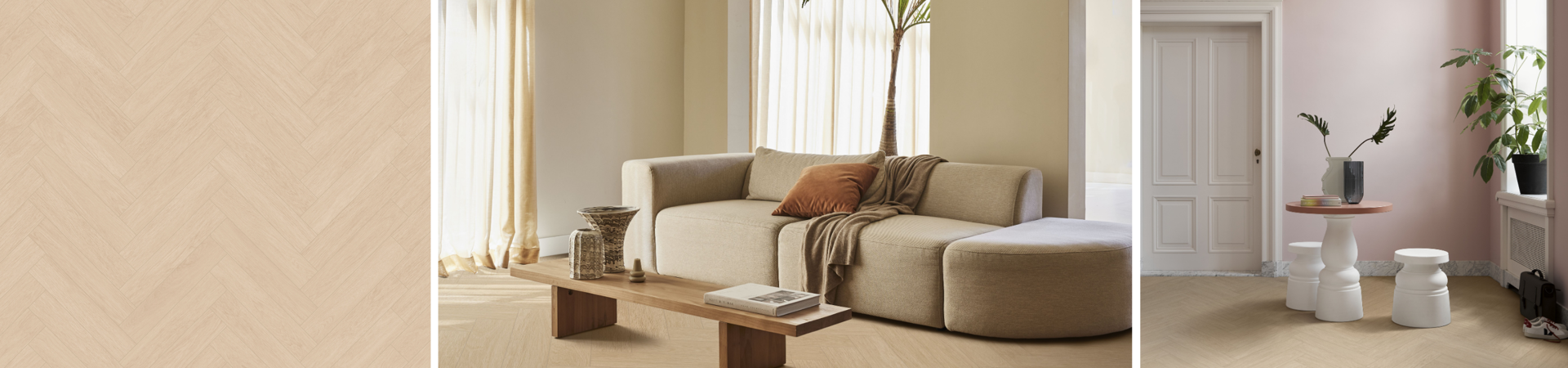 Calm Oak visgraat PVC - Desso Tarkett